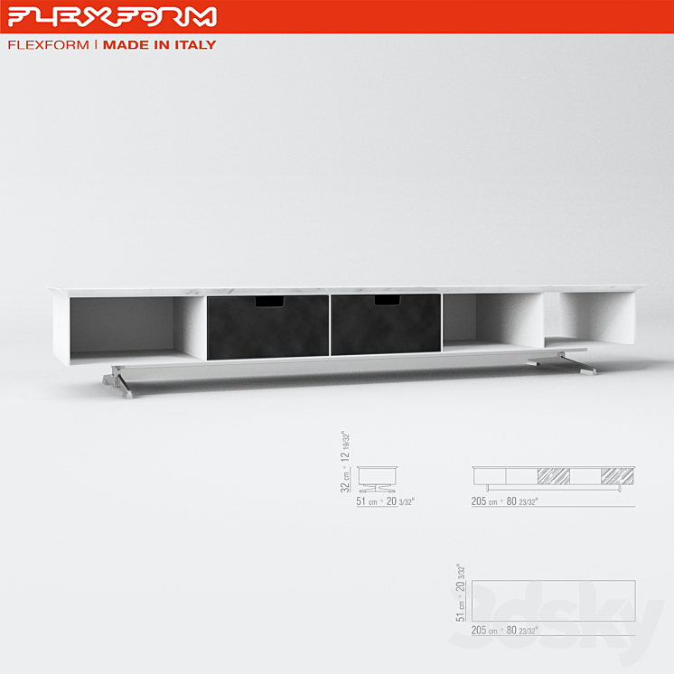 FLY | ANTONIO CITTERIO | 2011 FLEXFORM - Sideboard & Chest of drawer ...