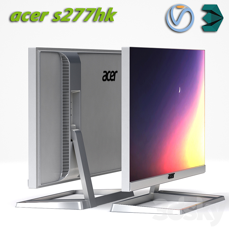 Monitor acer s277hk - PC & other electronics - 3D model