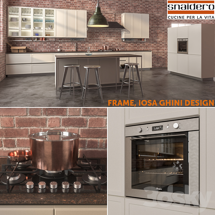 Snaidero Frame kitchen - Kitchen - 3D model