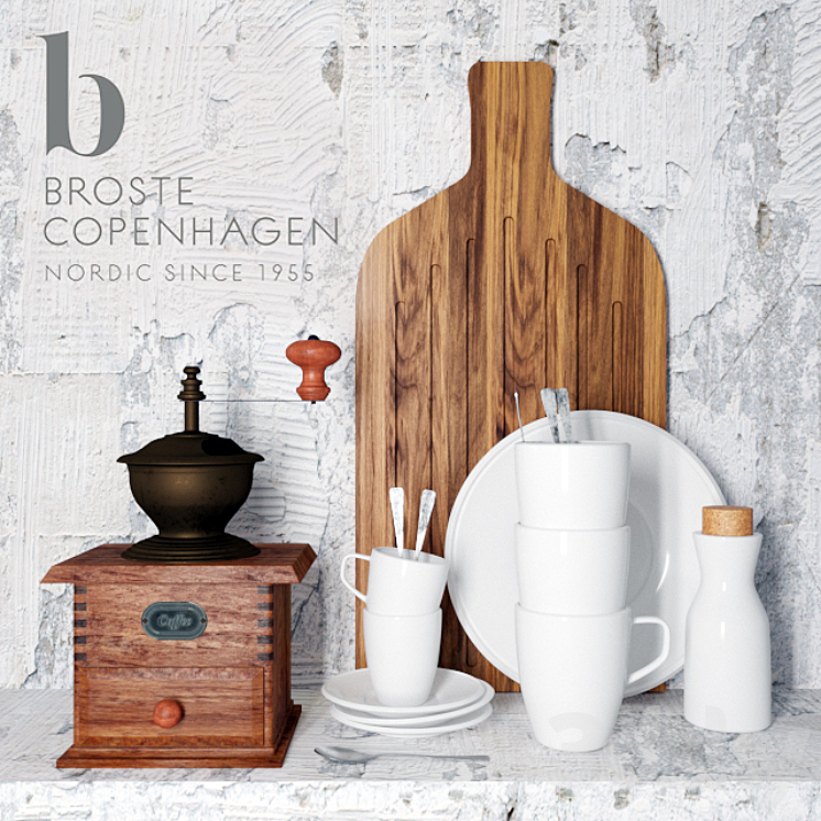Kitchen set Broste Copengagen - Other kitchen accessories - 3D model