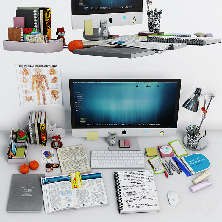 Desk decoration - Other decorative objects - 3D model