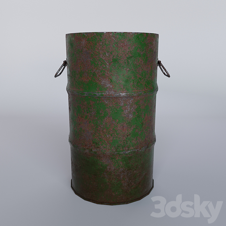 Old Barrel Old Barrels - Miscellaneous - 3D model