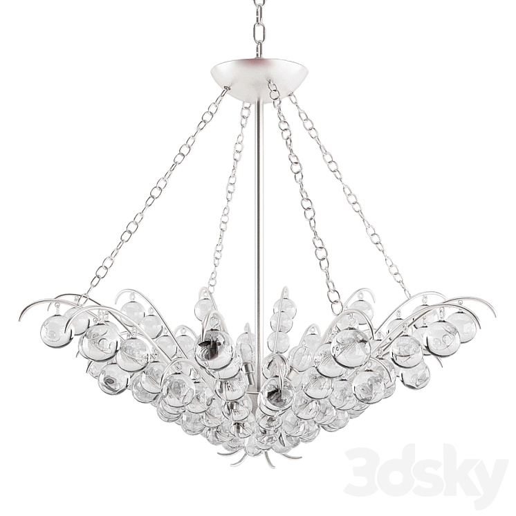 Currey & Company Quantum Chandelier Lighting - Pendant light - 3D model