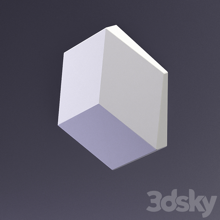 Elementary CUBE 3D panel - 3D panel - 3D model