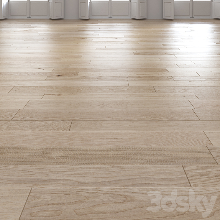 Oak Natural light floor - Wood - 3D model