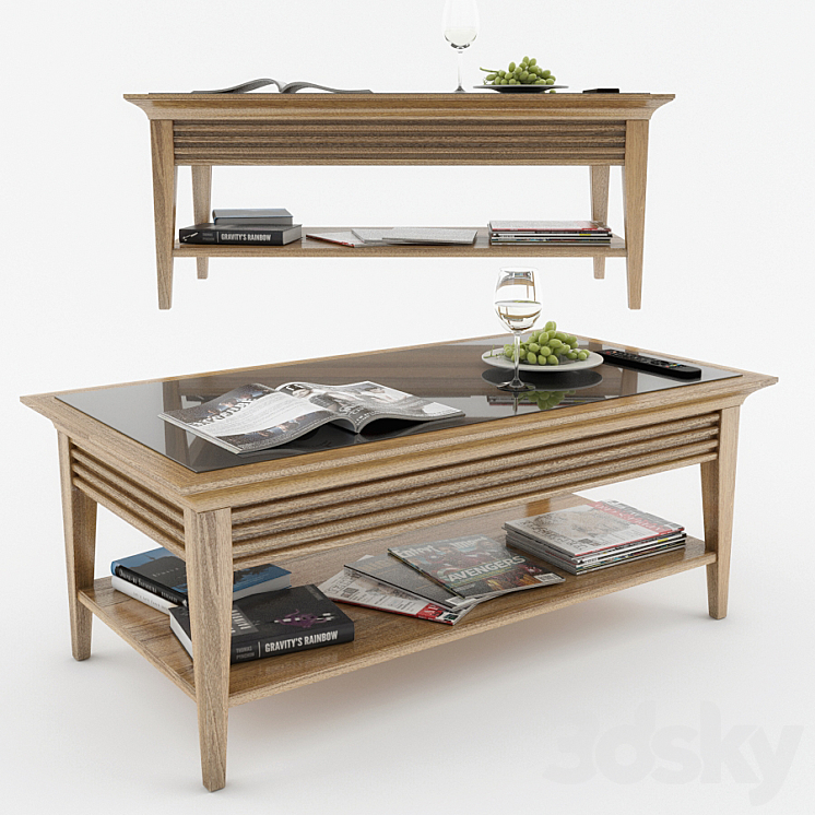 Selva Coffee table Luna - Table - 3D model