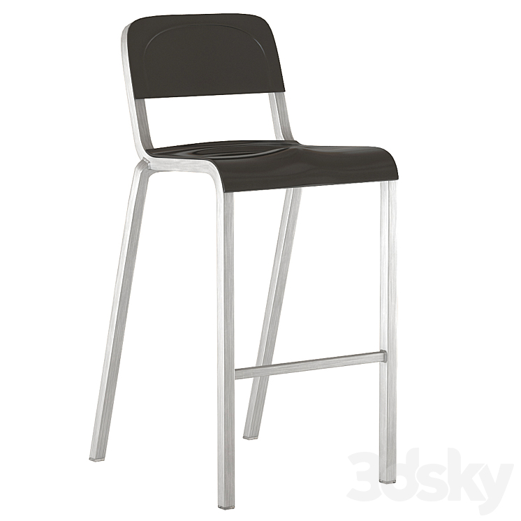 Bar stool Emeco 1951 BMW Barstool - Chair - 3D model