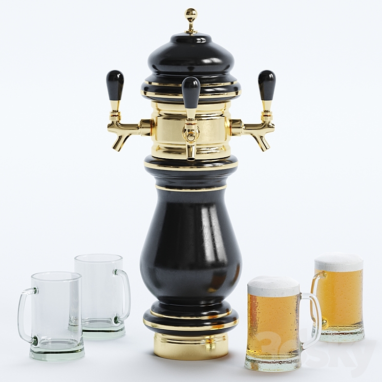 Beer Tower, Beer Tower - Restaurant - 3D model