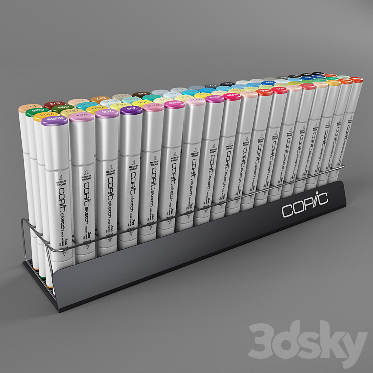 Copic Sketch SET A - Other decorative objects - 3D model