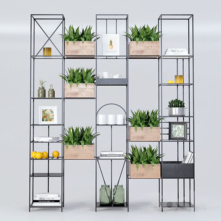 Kitchen shelf - Rack - 3D model