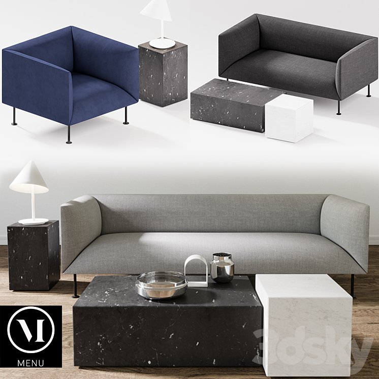 Godot Sofa by MENU - Sofa - 3D model