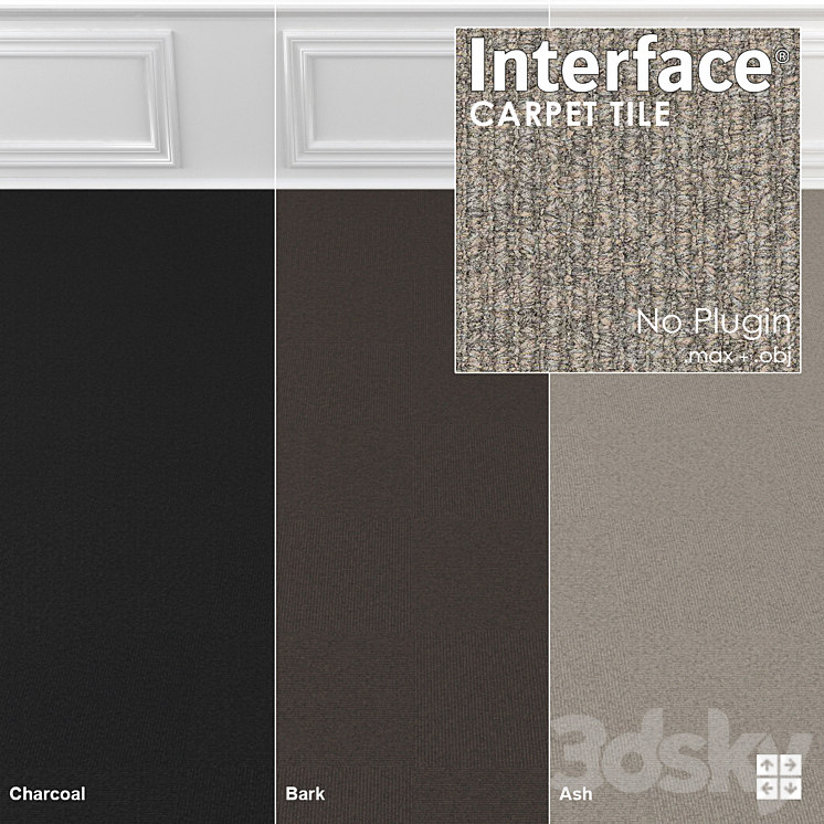 Interface Carpet Urban Retreat Two Texture No: 1 - Carpets - 3D model