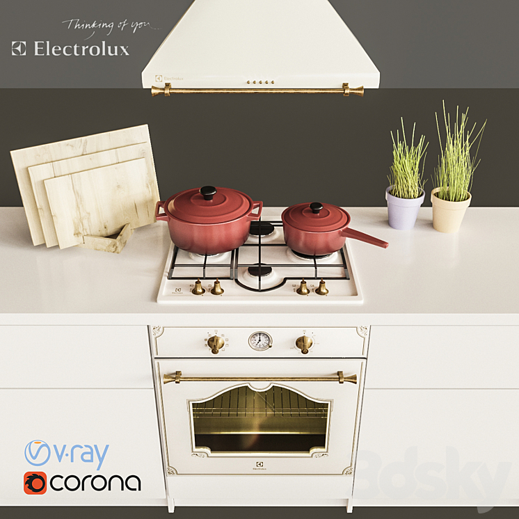 Electrolux Rococo - Kitchen appliance - 3D model