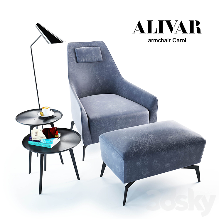 ALIVAR armchair Carol - Arm chair - 3D model