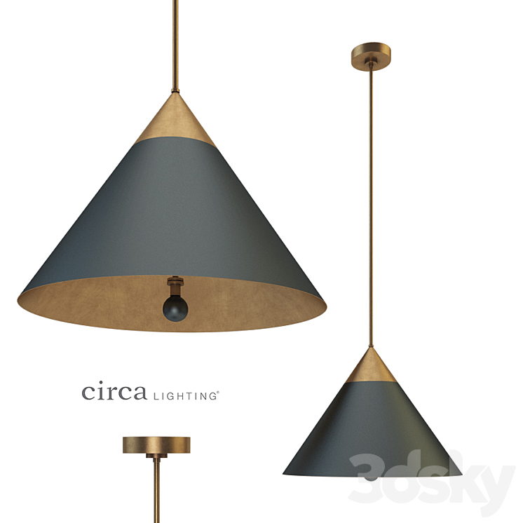Cleo Pendant Black - Pendant light - 3D model