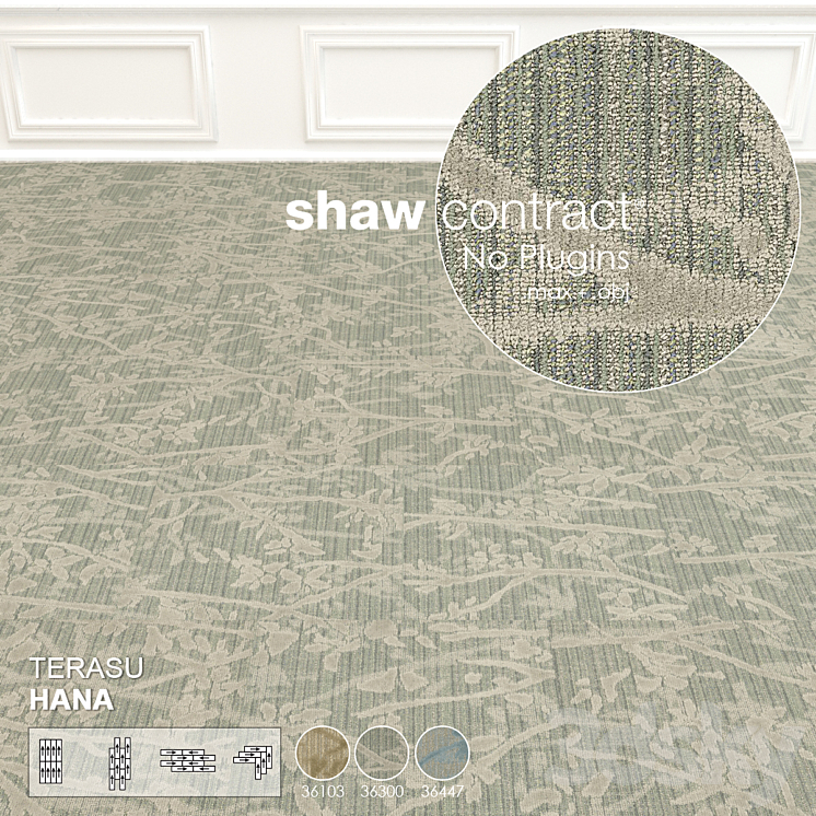 Shaw Carpet Terasu Hana Wall to Wall Floor No 1 - Carpets - 3D model