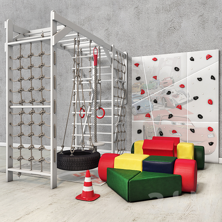 Children's play complex "Basic Formula 1" - Sports - 3D model
