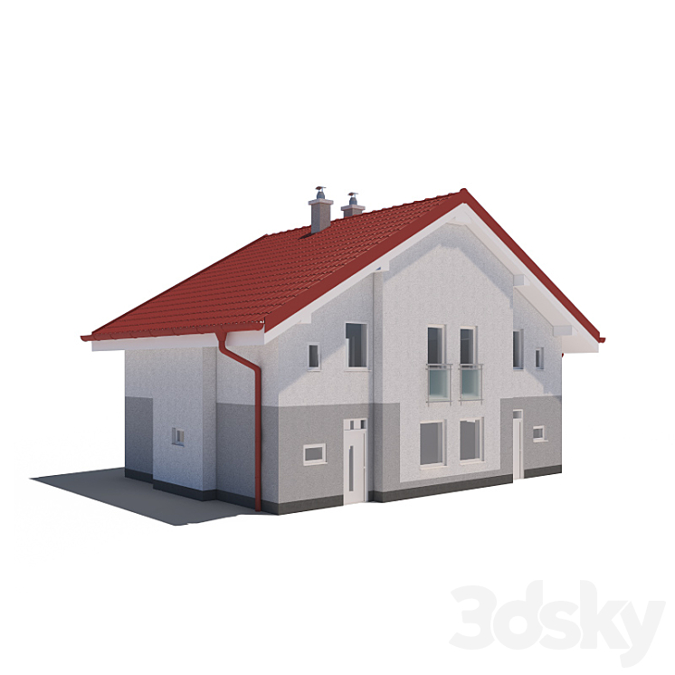 Double house - Building - 3D model