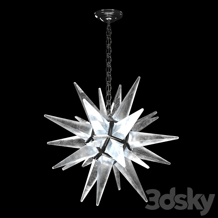 Rock Crystal Star Light by CHARLES SPADA INTERIORS - Pendant light - 3D ...