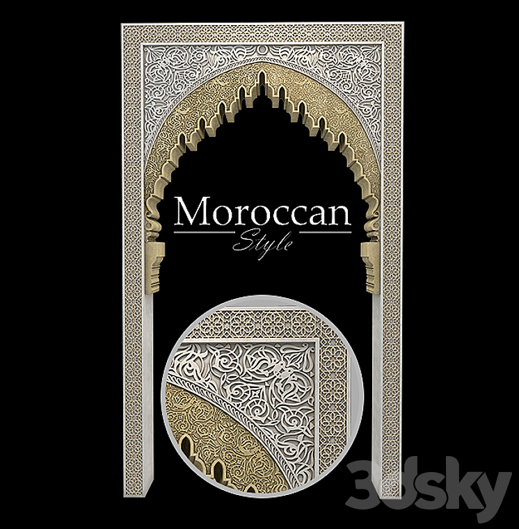 Moroccan Arch - Facade element - 3D model
