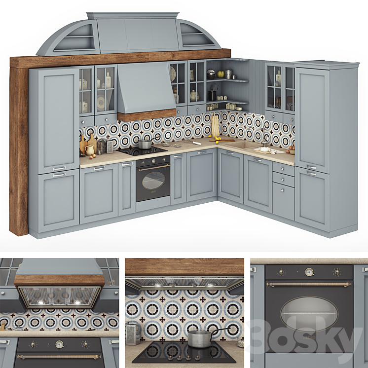 Old Italian kitchen - Kitchen - 3D model