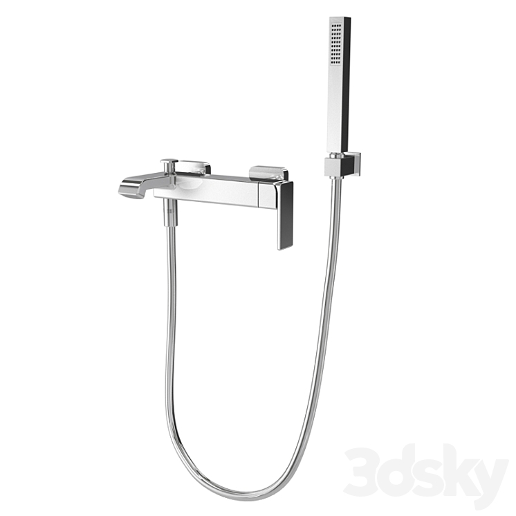 Bathtub shower set - Faucet - 3D model
