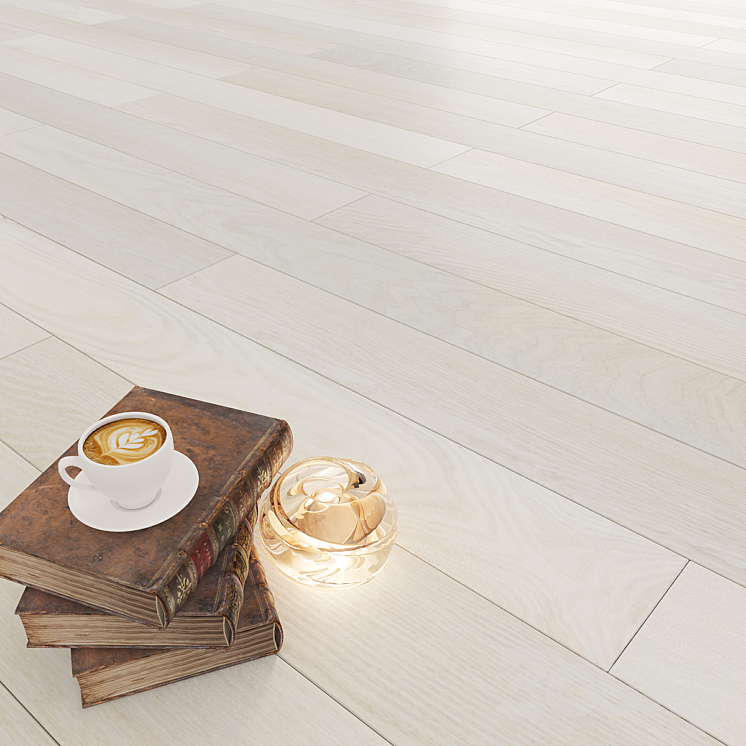 Parquet Classic White Plus - Wood - 3D model
