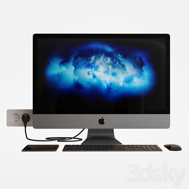 iMac Pro Space Gray - PC & other electronics - 3D model