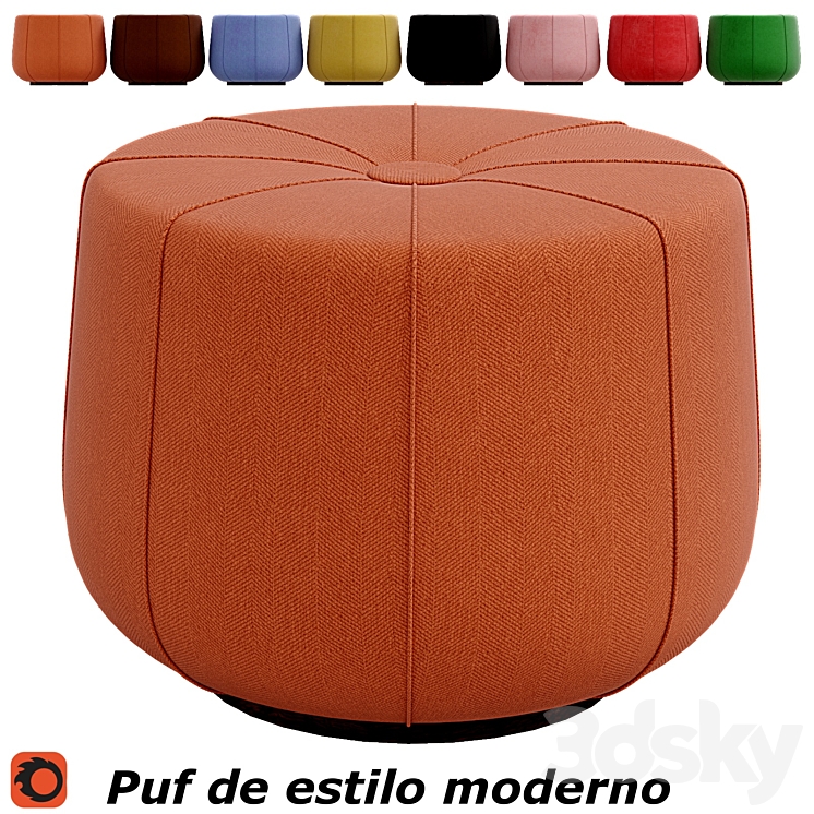 Puf de estilo moderno - Other soft seating - 3D model