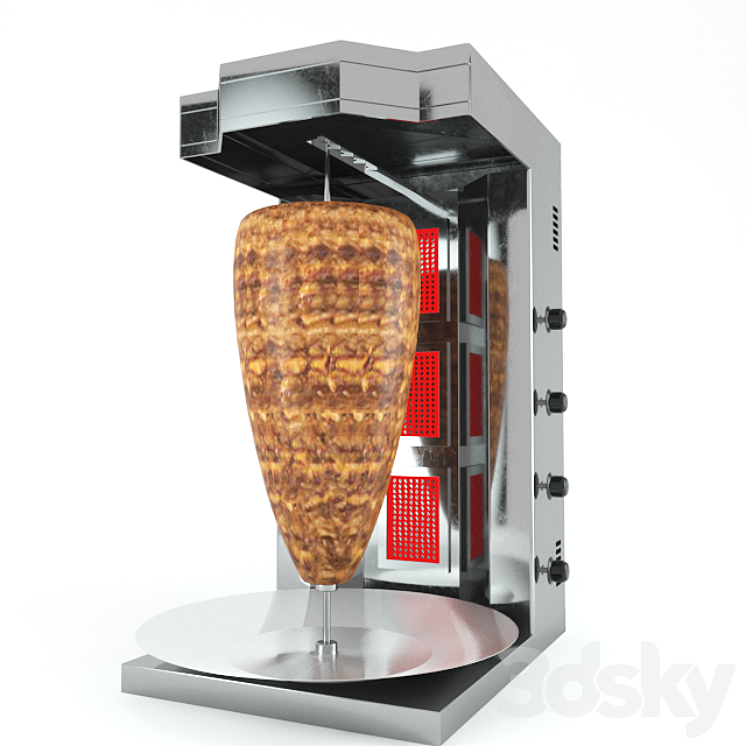 shawarma machine - Restaurant - 3D model