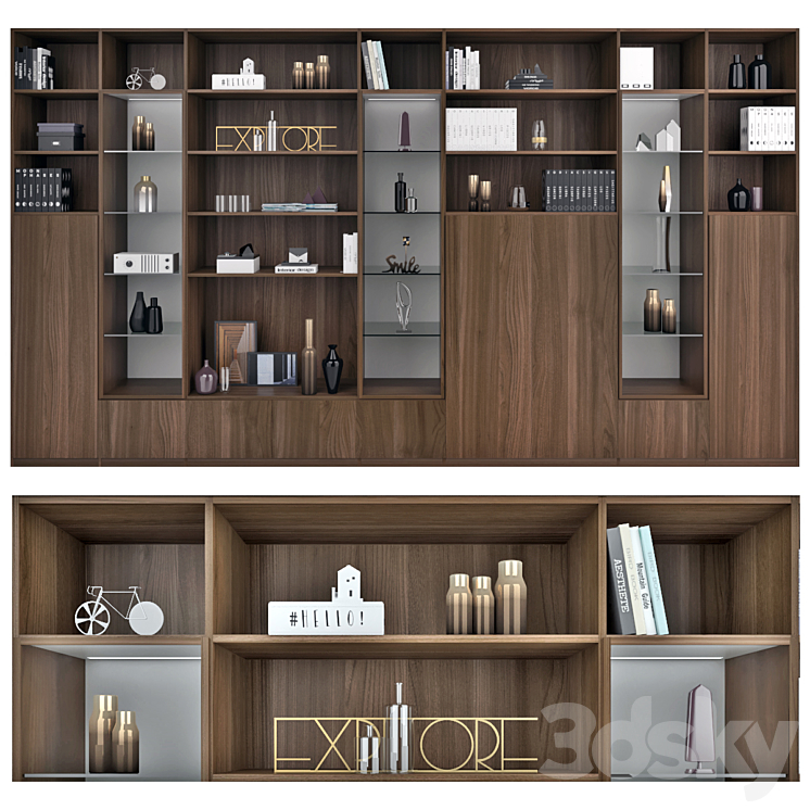 Roche Bobois | set 8 - Wardrobe & Display cabinets - 3D model