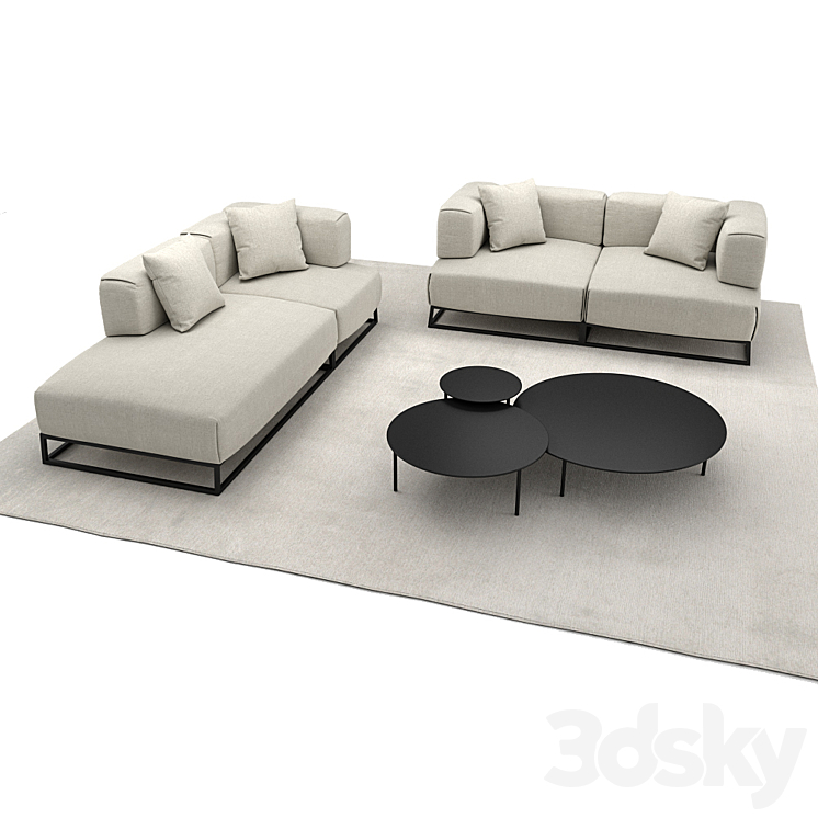 Nor 2 - Sofa - 3D model