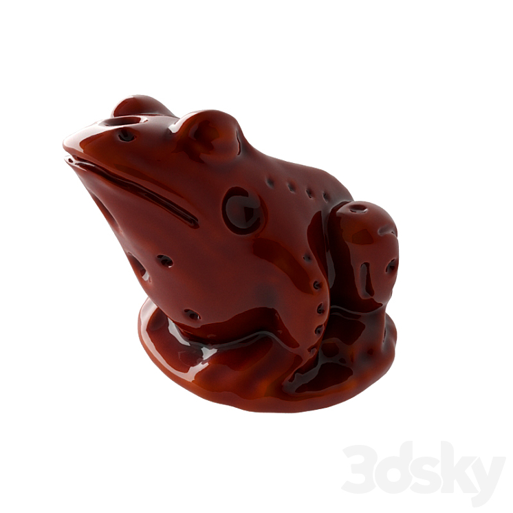 Terracotta Frog - Sculpture - 3D model