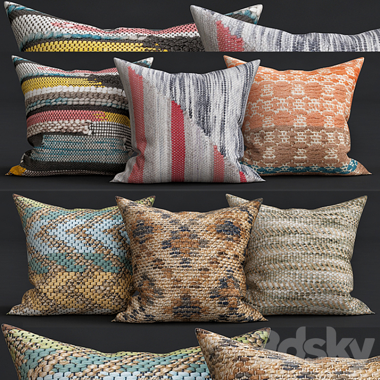 Decorative Pillows - Pillows - 3D model