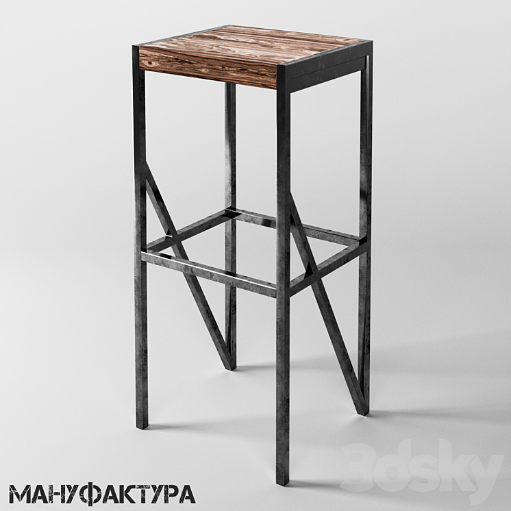 OM Bar Stool FC-29 - Chair - 3D model