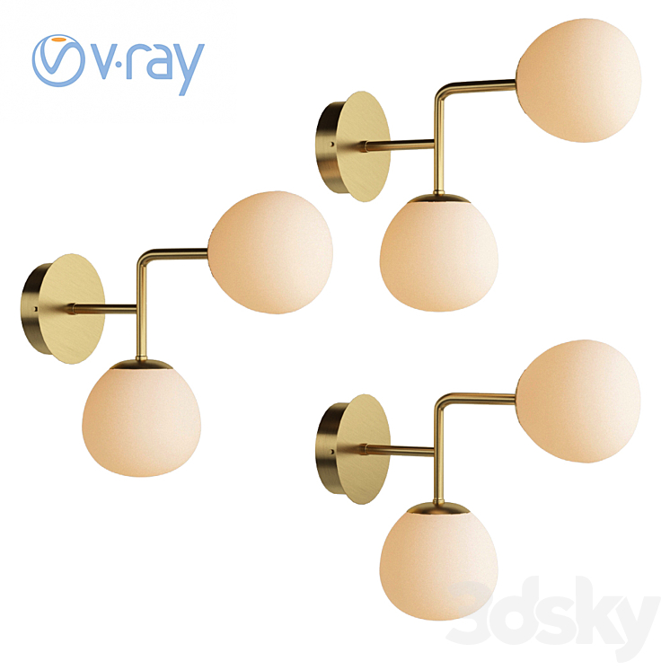 Erich Wall Lamp - Wall light - 3D model