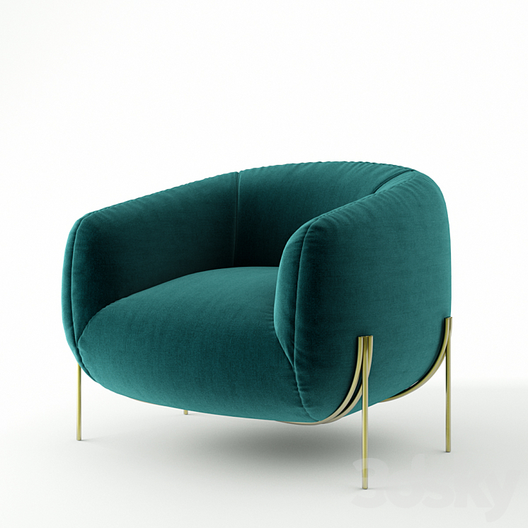 Saba Italia Geo armchair - Arm chair - 3D model