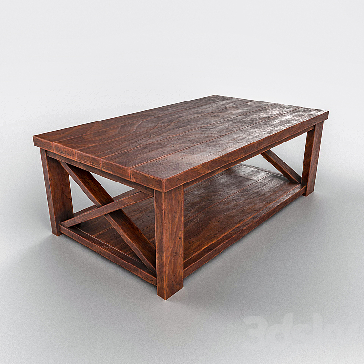 Low poly Coffee Table - Table - 3D model