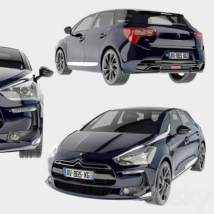 Citroen DS5 - Ground Transport - 3D model