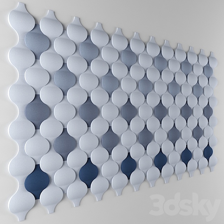 Wall Panel_Flow - 3D panel - 3D model