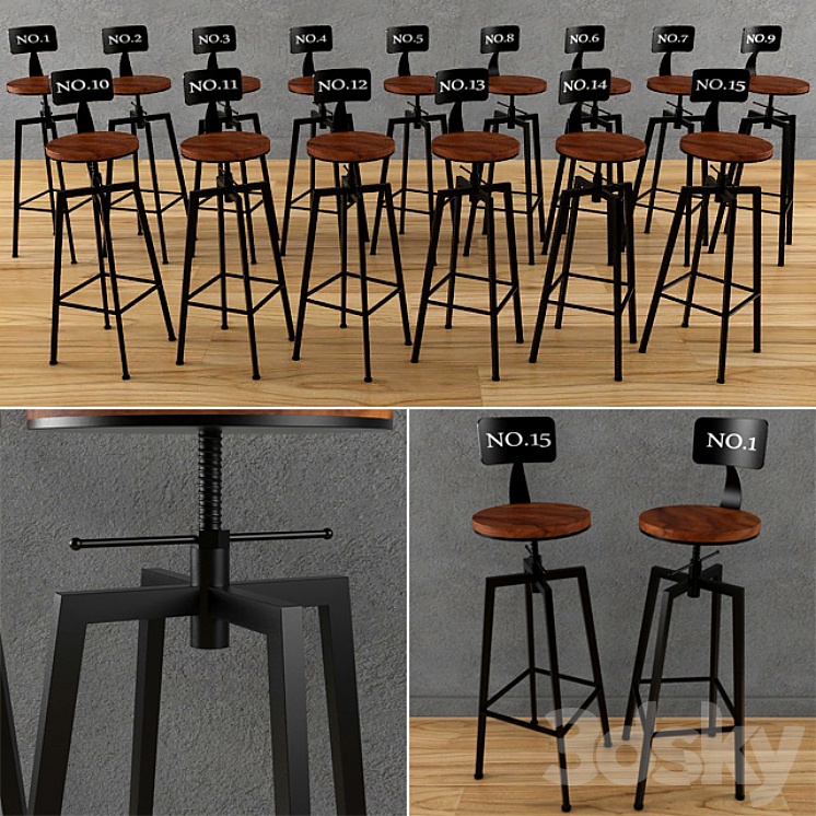 CHAIR CAFE SET - Chair - 3D model