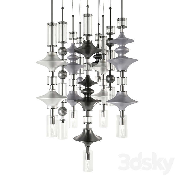Chandelier Lorenzon - Pendant light - 3D model