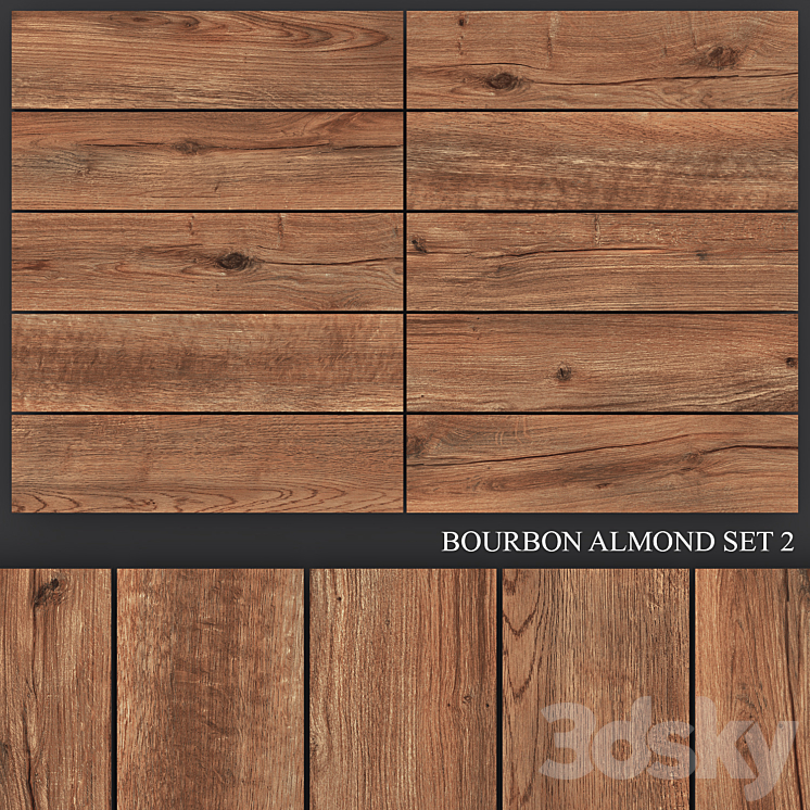 Peronda Bourbon Almond Set 2 - Tile - 3D model