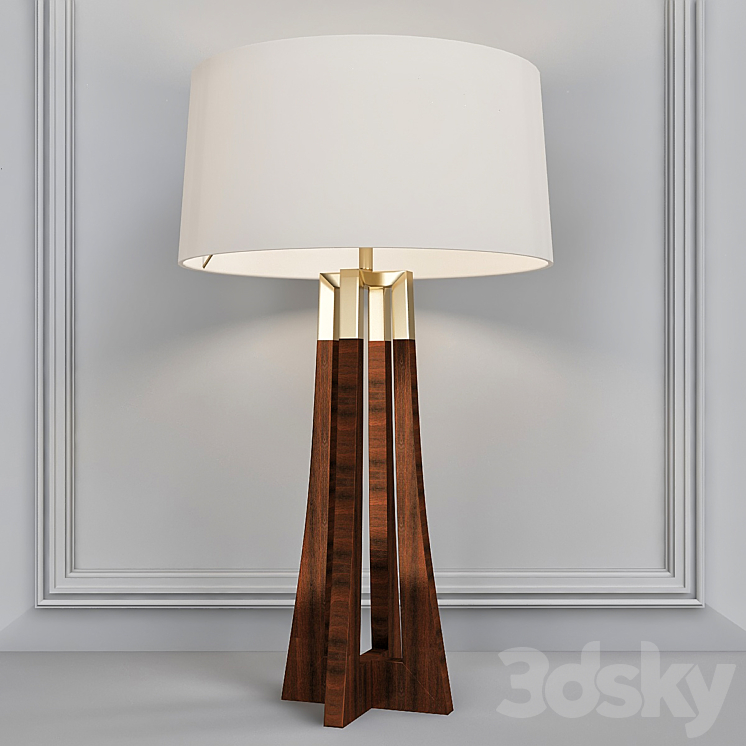 Baker Moderne table lamp - Table lamp - 3D model