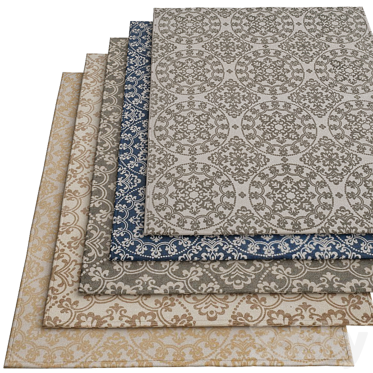 Cedar Brook Navy - Carpets - 3D model