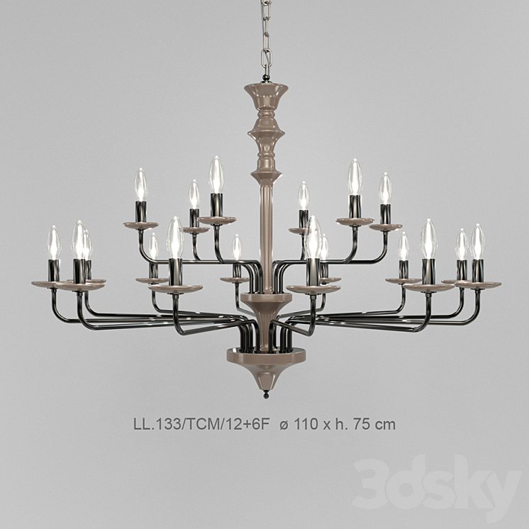 Chandelier Lorenzon - Pendant light - 3D model