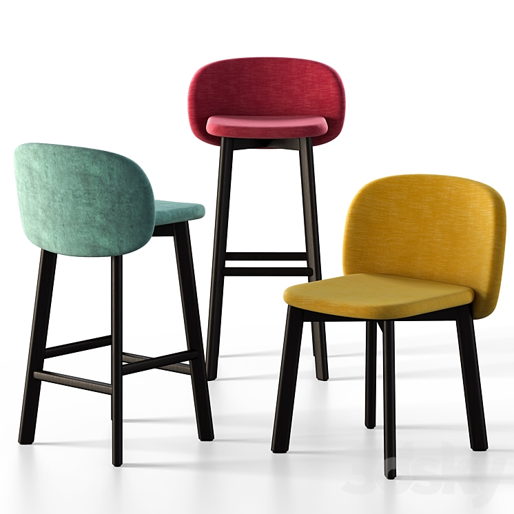 Chairs & More Chips SL Collection - Chair - 3D model