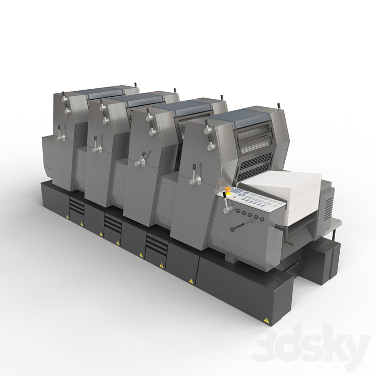 Heidelberg-4-color-printer - Miscellaneous - 3D model