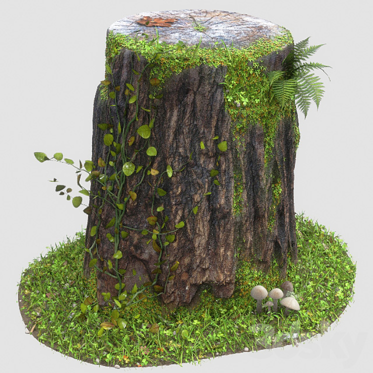 Trunk tree - Tree - 3D model