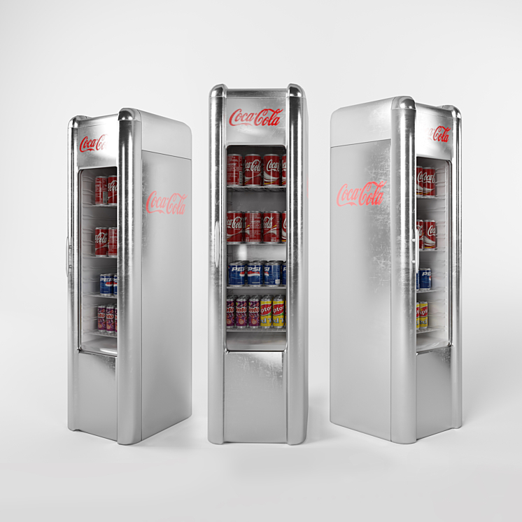 Coca-Cola Refrigerator - Shop - 3D model